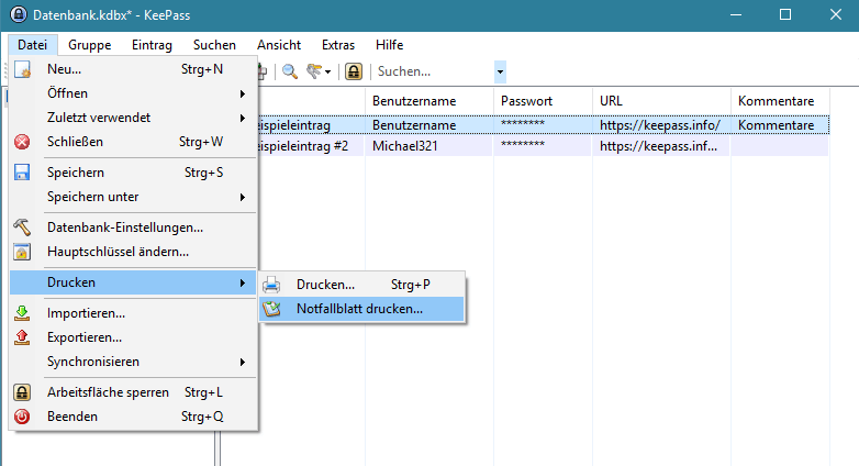 KeePass und KeePassium - Passwort Manager auf PC und iPhone installieren und synchronisieren ...